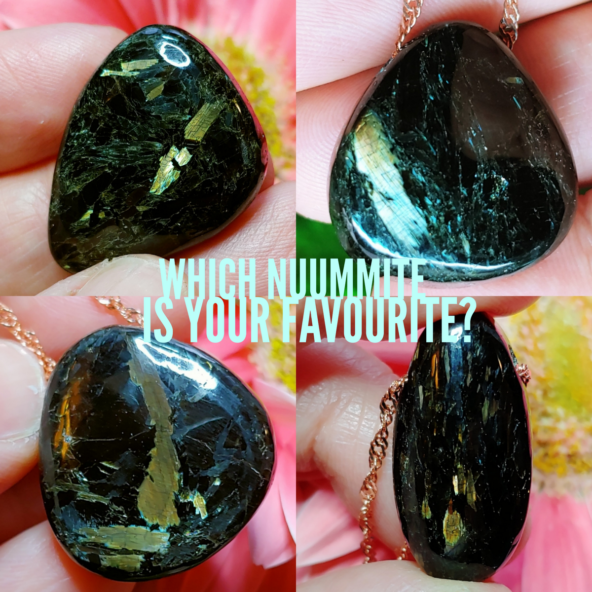 Anthophyllite-Gedrite from Greenland (Nuummite!) – Gotstonedjewelry